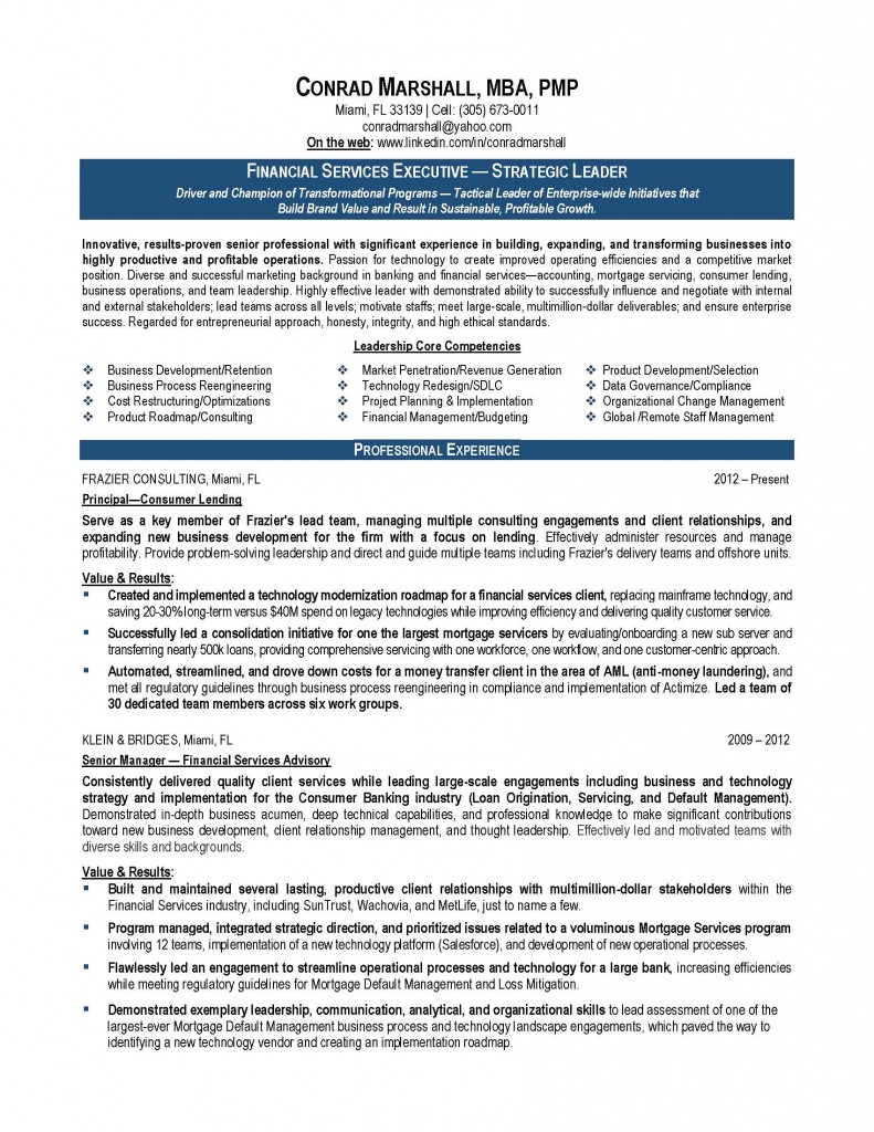 Resume Samples: Program & Finance Manager, FP&A, Devops Sample