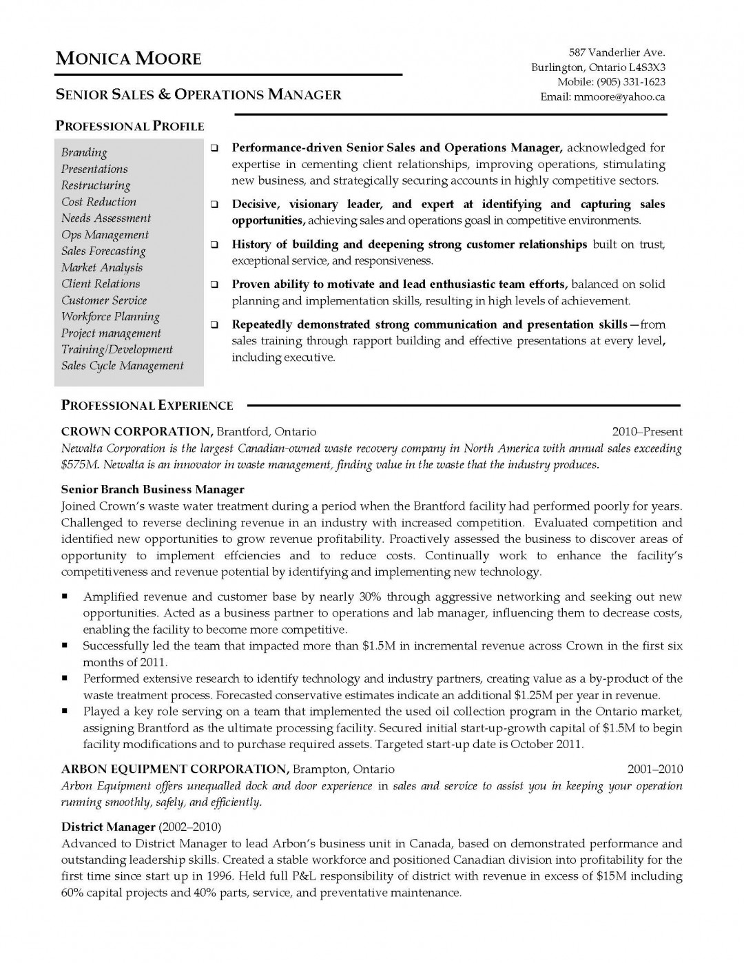 Resume Samples: Program & Finance Manager, FP&A, Devops Sample